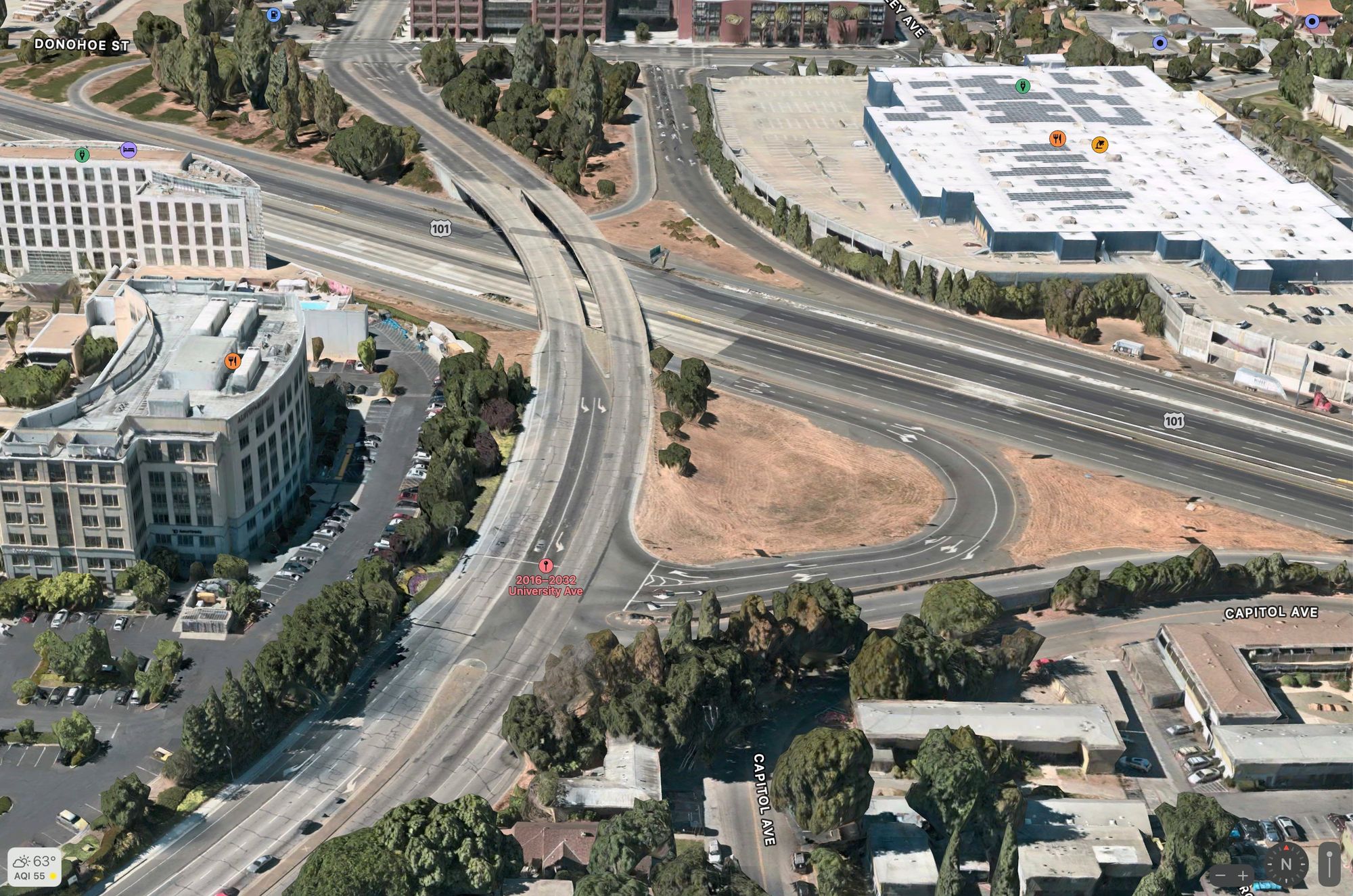 Mistimed Caltrans Traffic Light at University Ave and Highway 101 ...